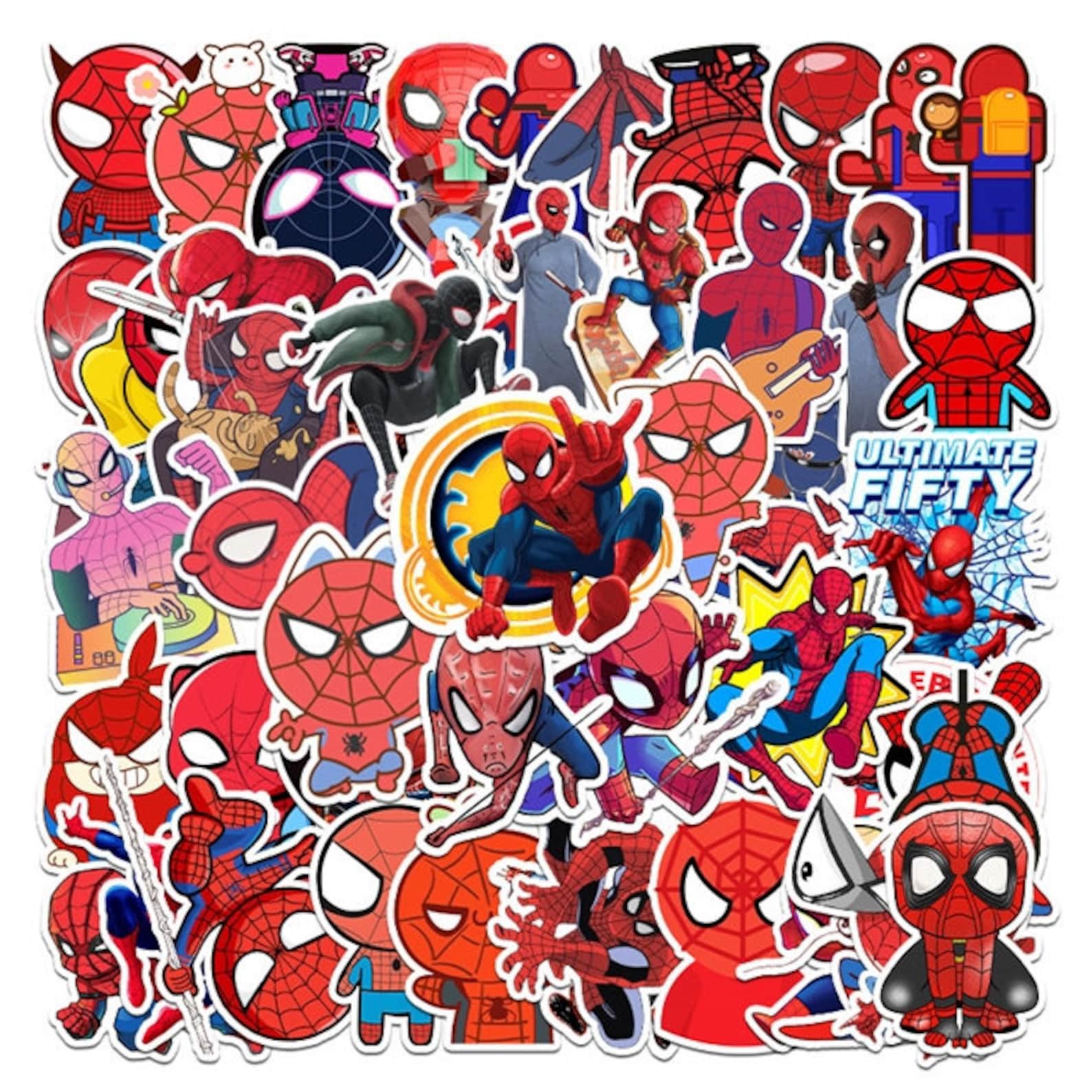Spiderman Stickers Waterproof Laptop Hydro Flask - Etsy