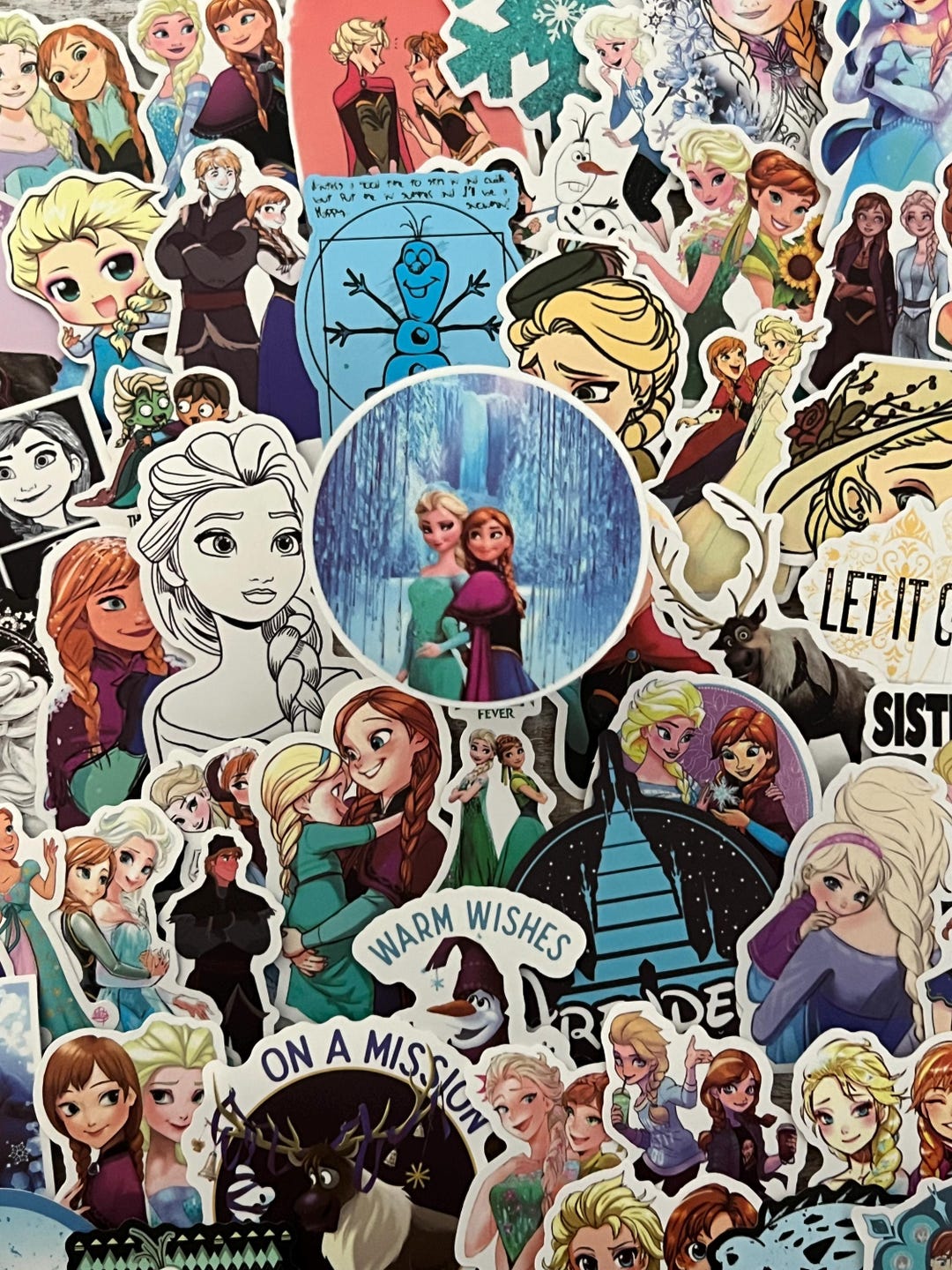 Frozen Stickers -- Waterproof -- Laptop, Hydro Flask, Scrapbooking ...