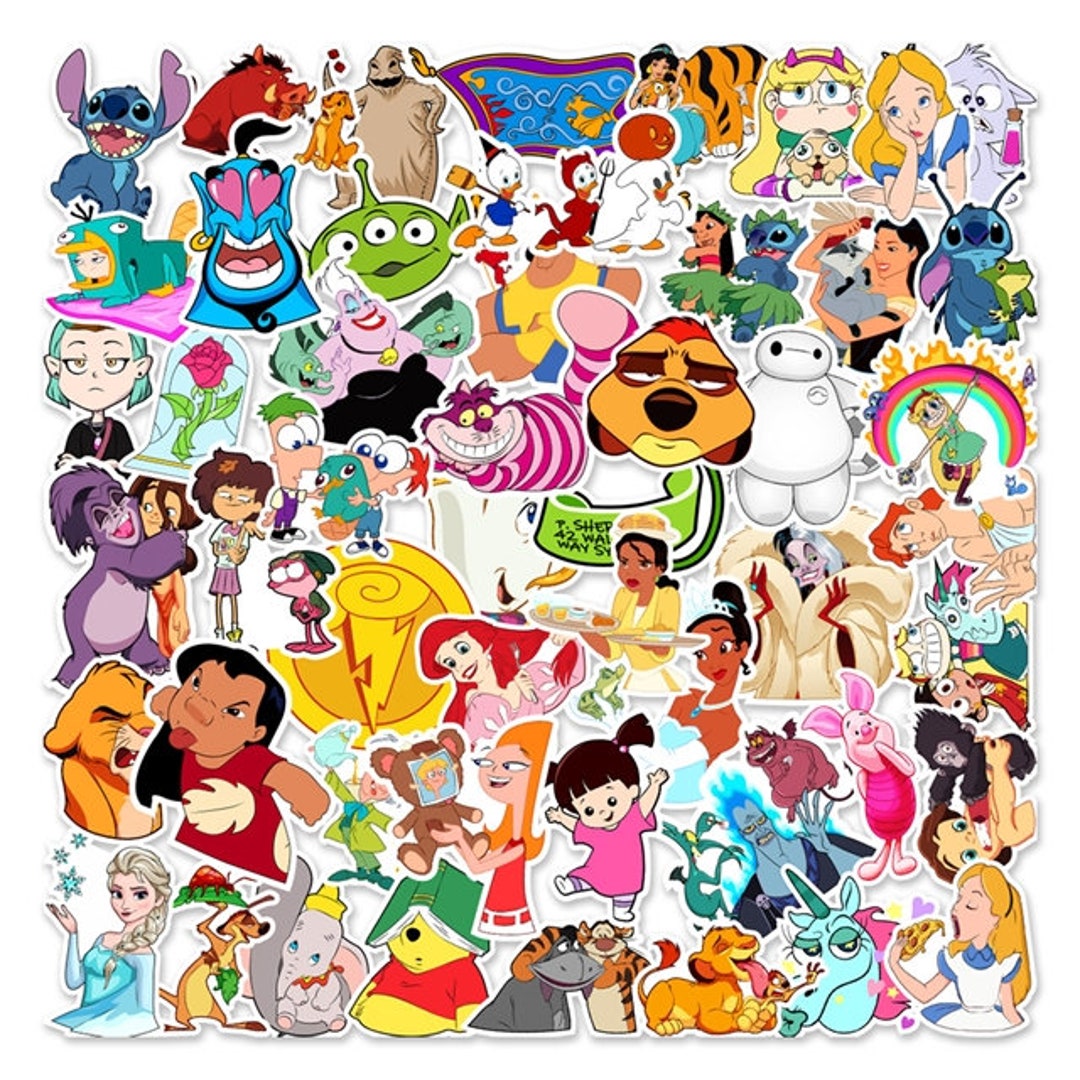Assorted Disney Stickers -- Water Resistant -- Laptop, Hydro Flask ...