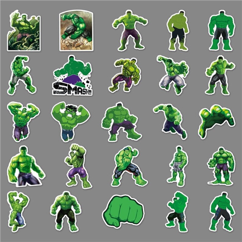 Hulk Stickers Waterproof Laptop Hydro Flask - Etsy