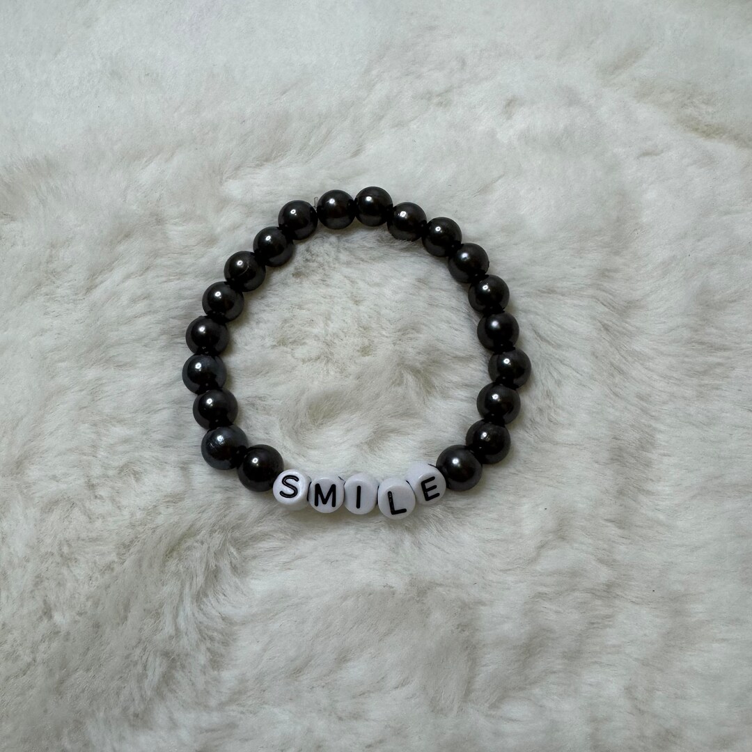 Smile Steel Pearl Bracelet - Etsy