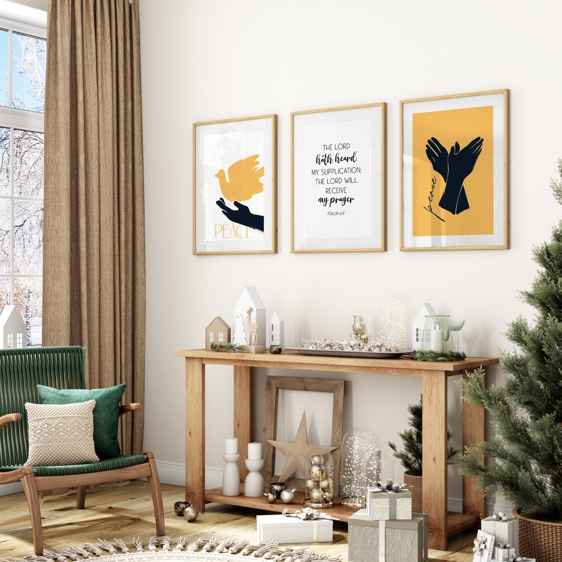 Christian Wall Art Psalm 6:9 Peace Wall Art Jesus Love Bible Art Bible ...