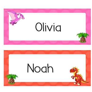 Classroom Name Tags Template Dinosaur | Editable | Printable ...