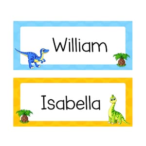 Classroom Name Tags Template Dinosaur | Editable | Printable ...