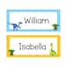 Dinosaur Classroom Name Tags | Printable, Editable Template (PDF) - Etsy