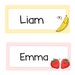 Classroom Name Tags Template Fruits | Editable | Printable | Elementary ...