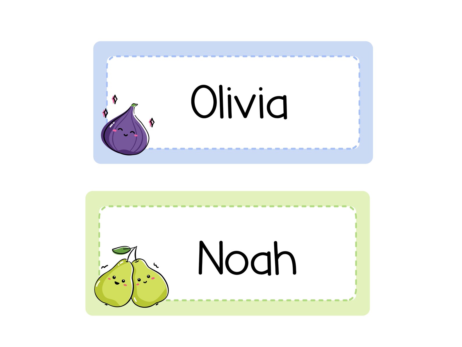 Classroom Name Tags Template Fruits | Editable | Printable | Elementary ...