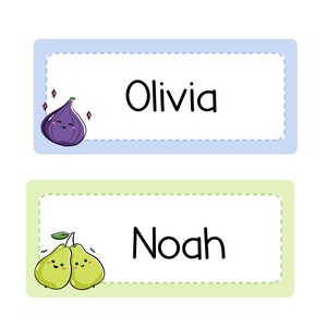 Classroom Name Tags Template Fruits | Editable | Printable | Elementary ...
