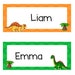 Classroom Name Tags Template Dinosaur | Editable | Printable ...