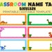 Classroom Name Tags Template Dinosaur | Editable | Printable ...