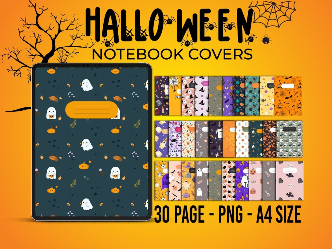 30 Halloween Notebook Covers | Digital Notebook Good Notes Cover ...