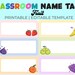 Classroom Name Tags Template Dinosaur | Editable | Printable ...