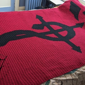 Fullmetal Alchemist Blanket Crochet Pattern. - Etsy