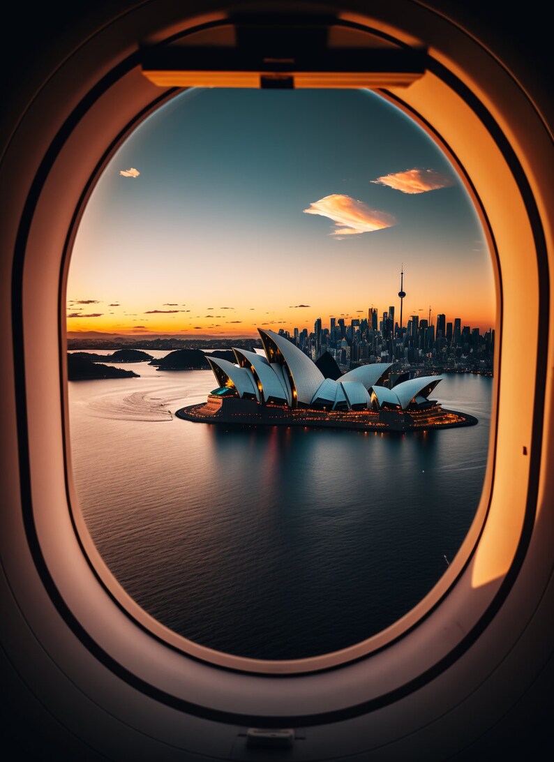 Downloadable Image: Sydney Skyline Opera and City at Sunset From an ...