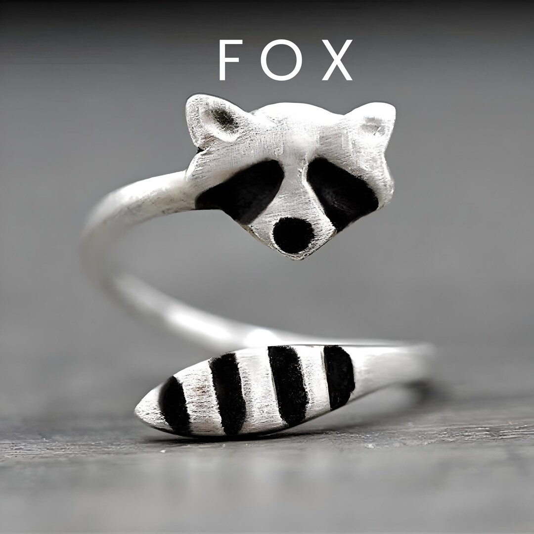 Silver Fox Ring: Adorable Wildlife Inspired Jewelry Whimsical Jewelry ...