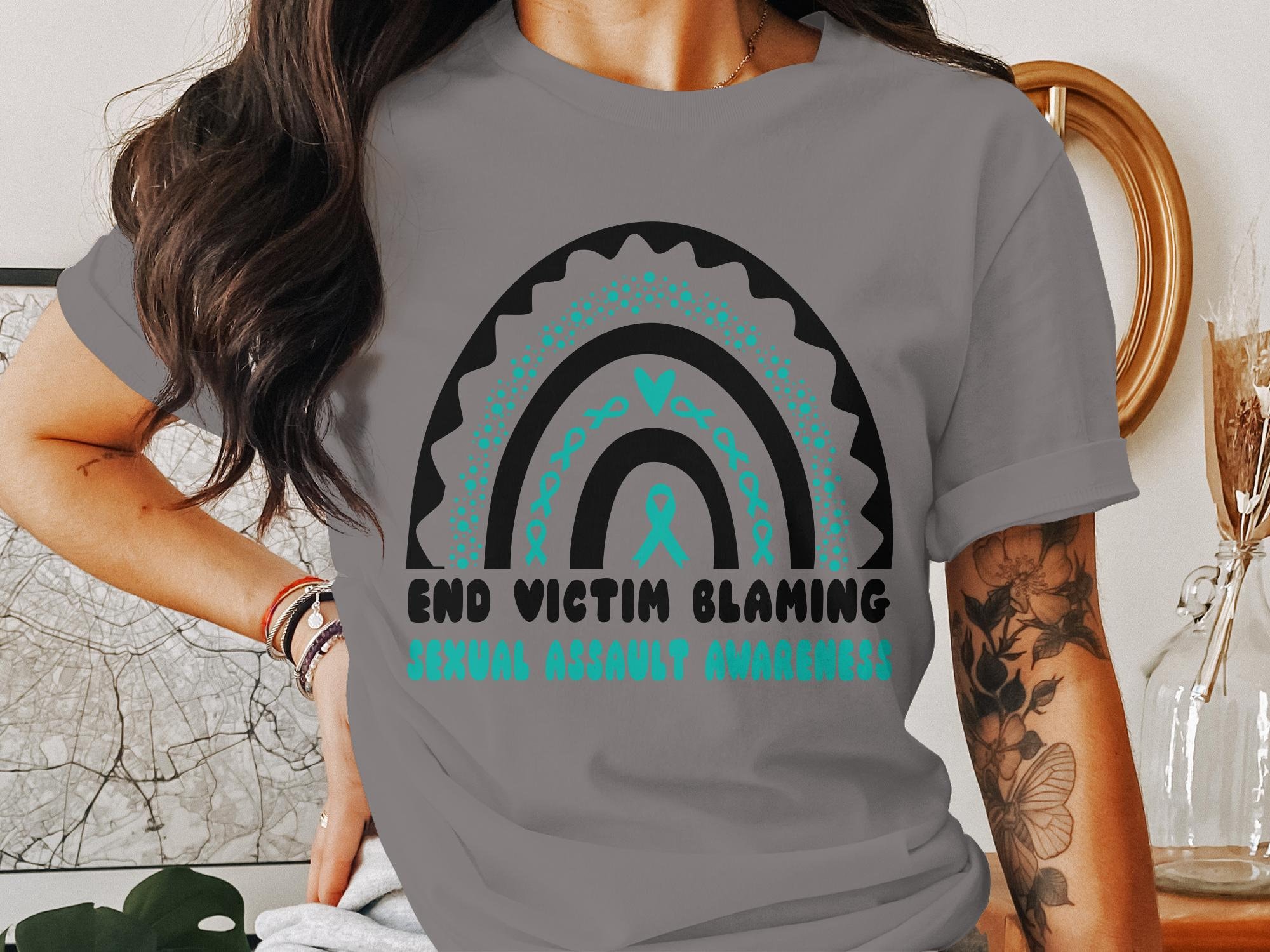 End Victim Blaming Sexual Assault Awareness Png Svg - Etsy