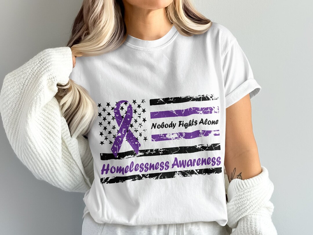 Nobody Fights Alone Homelessness Awareness Svg Png - Etsy