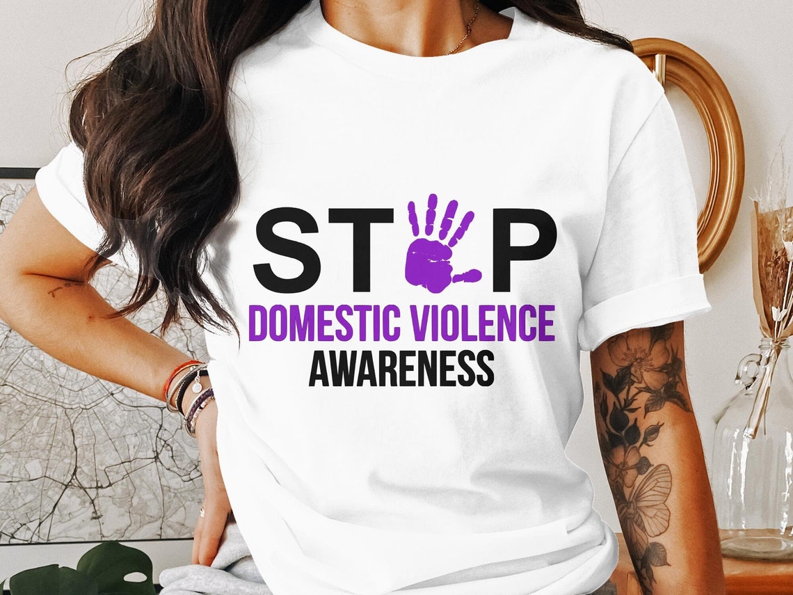 Stop Domestic Violence Awareness Png Svg - Etsy