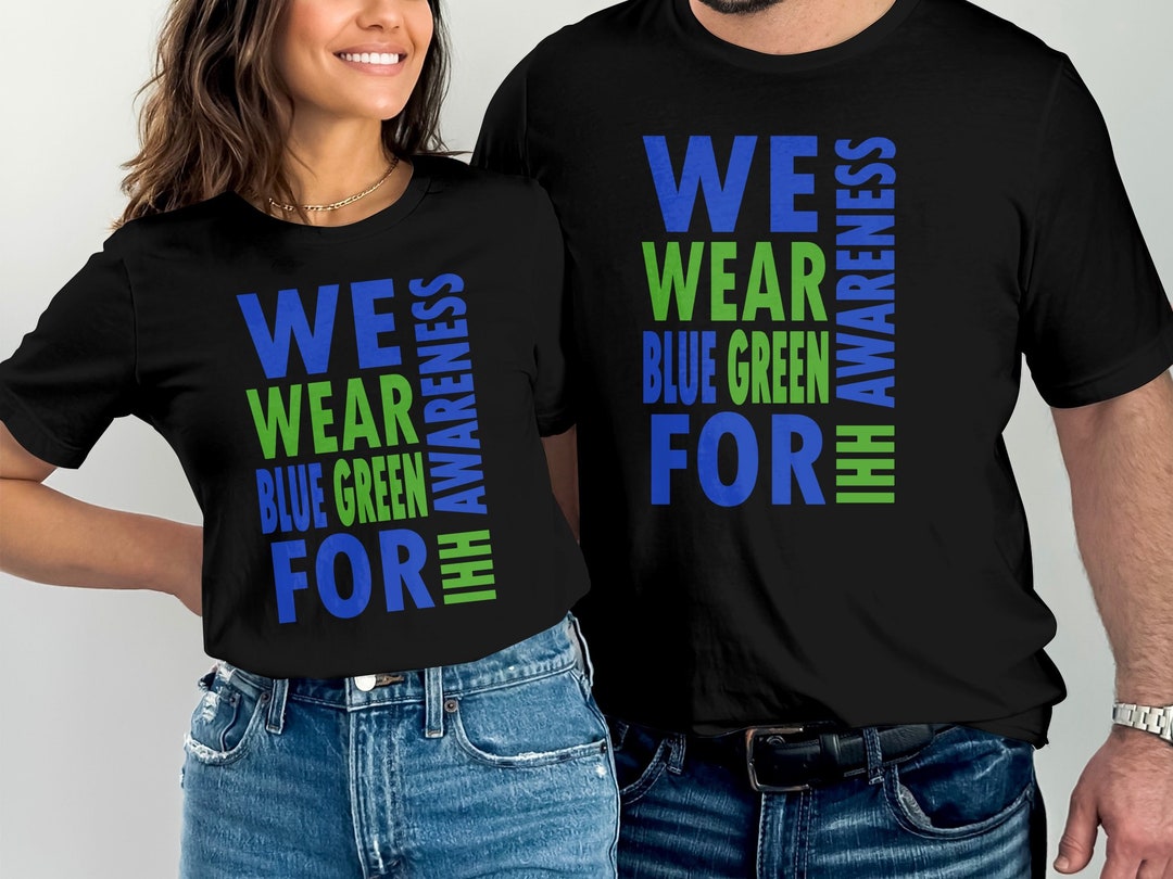We Wear Blue Green for IIH Awareness Svg Png - Etsy