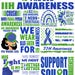 IIH Awareness Bundle: Warrior Support Svg Png (digital Download) - Etsy
