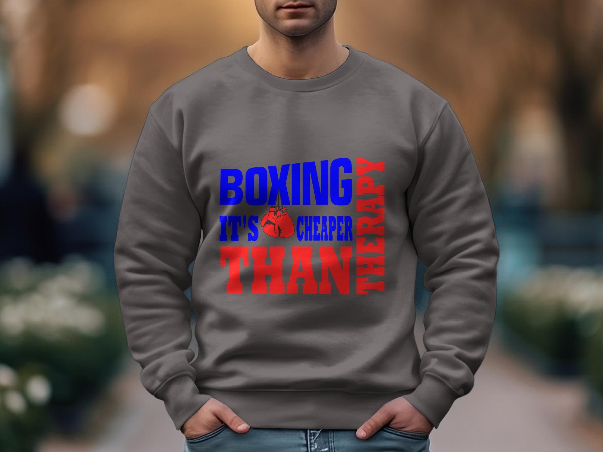 Boxing It's Cheaper Than Therapy Png Svg - Etsy
