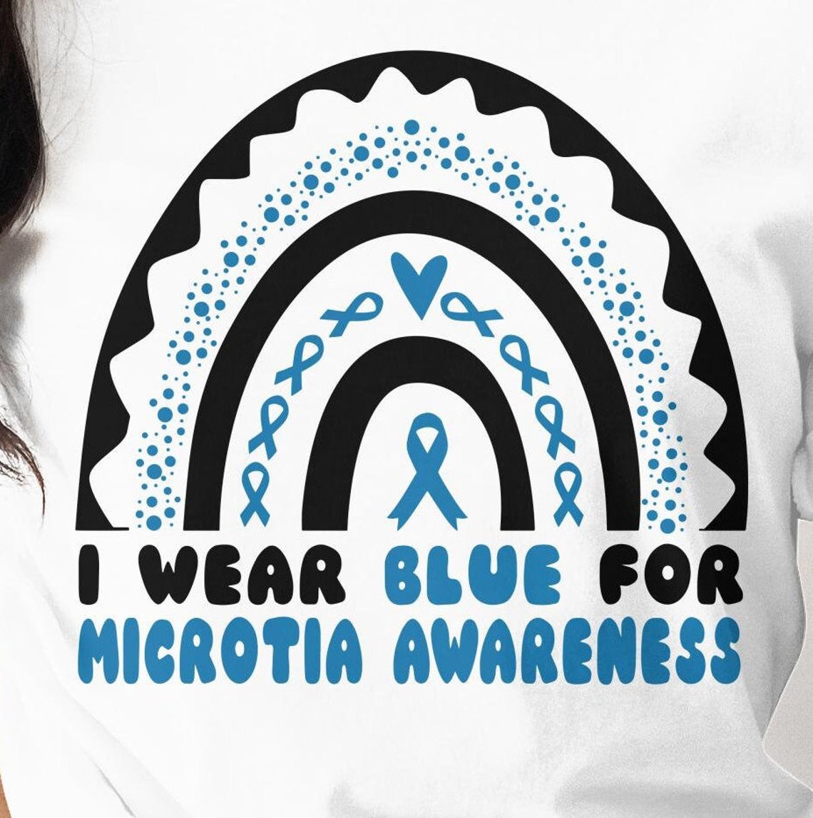 I Wear Blue for Microtia Awareness Svg Png - Etsy