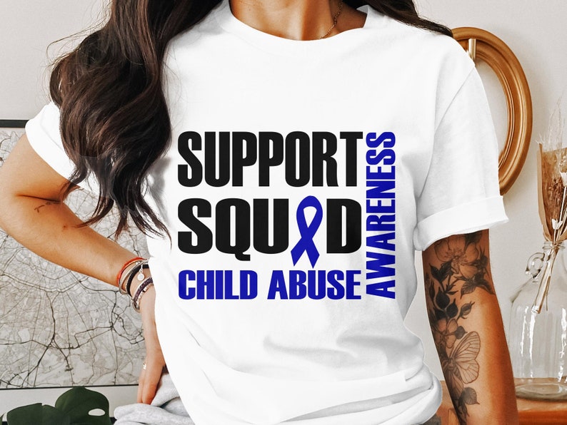 Support Squad Child Abuse Awareness Png Svg - Etsy