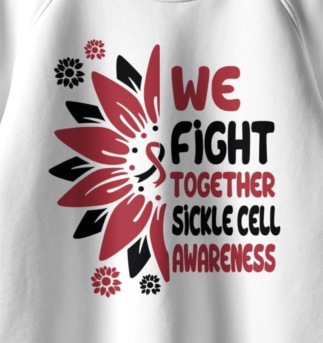 We Fight Together Sickle Cell Awareness Svg Png - Etsy
