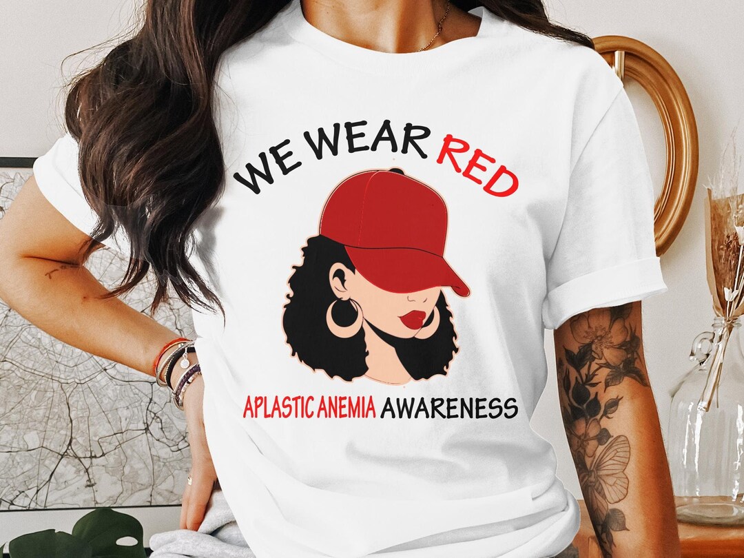 We Wear Red Aplastic Anemia Awareness Png Svg - Etsy