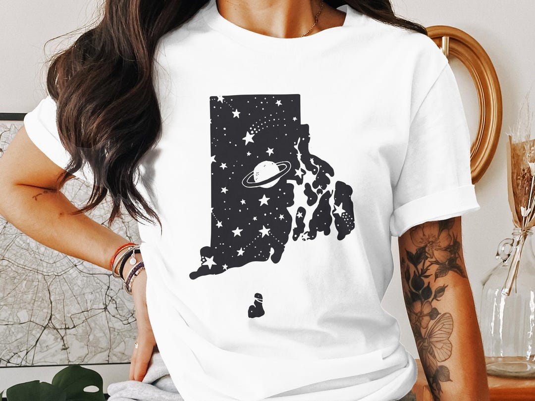Rhode Island Map SVG PNG: Celestial Design (digital Download) - Etsy