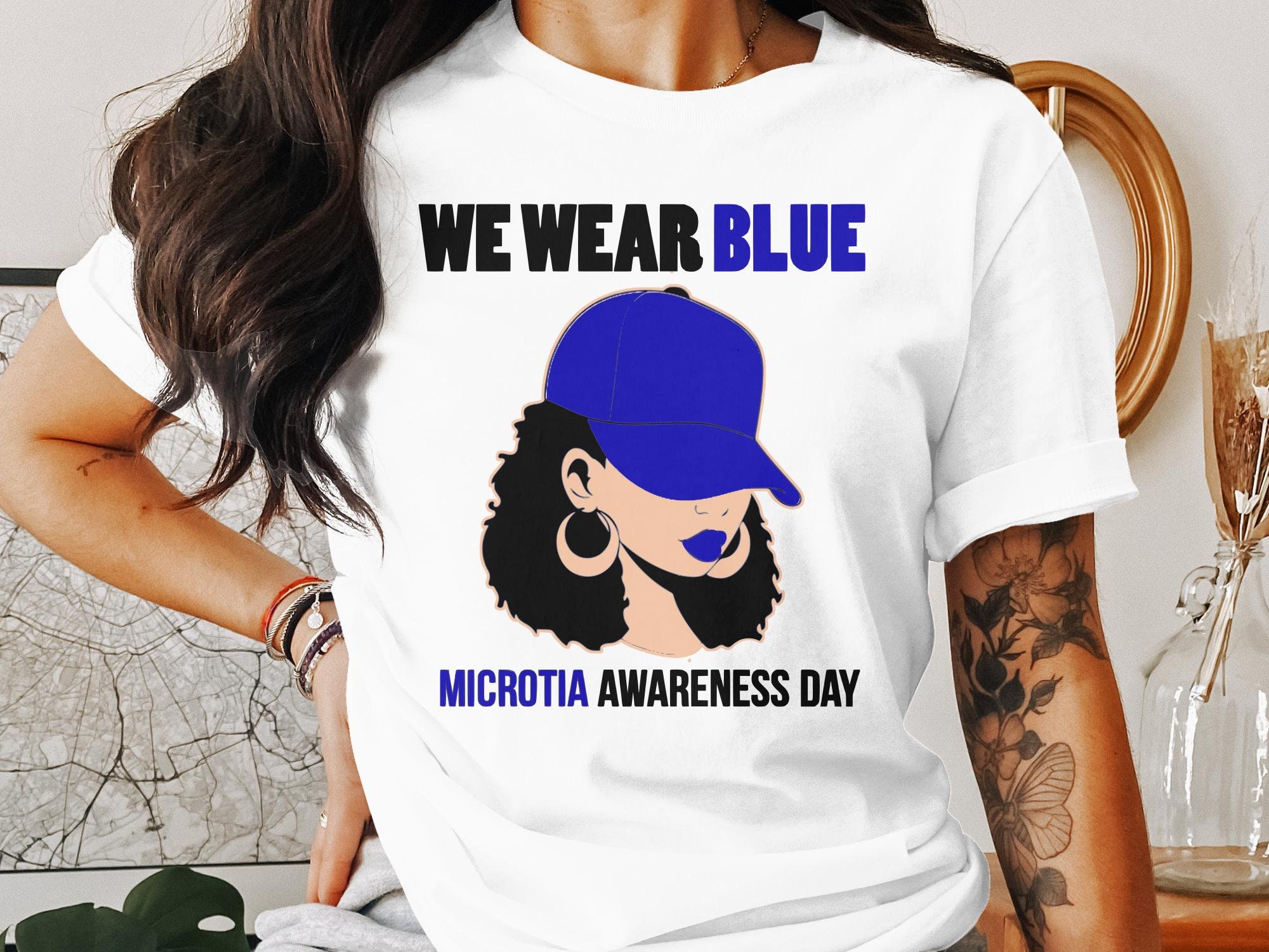 We Wear Blue Microtia Awareness Png Svg - Etsy
