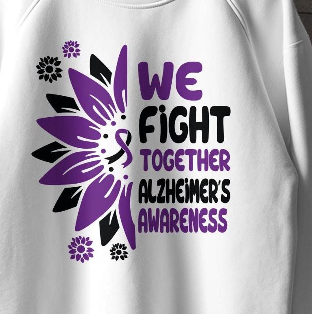 We Fight Together Alzheimer's Awareness Svg Png - Etsy