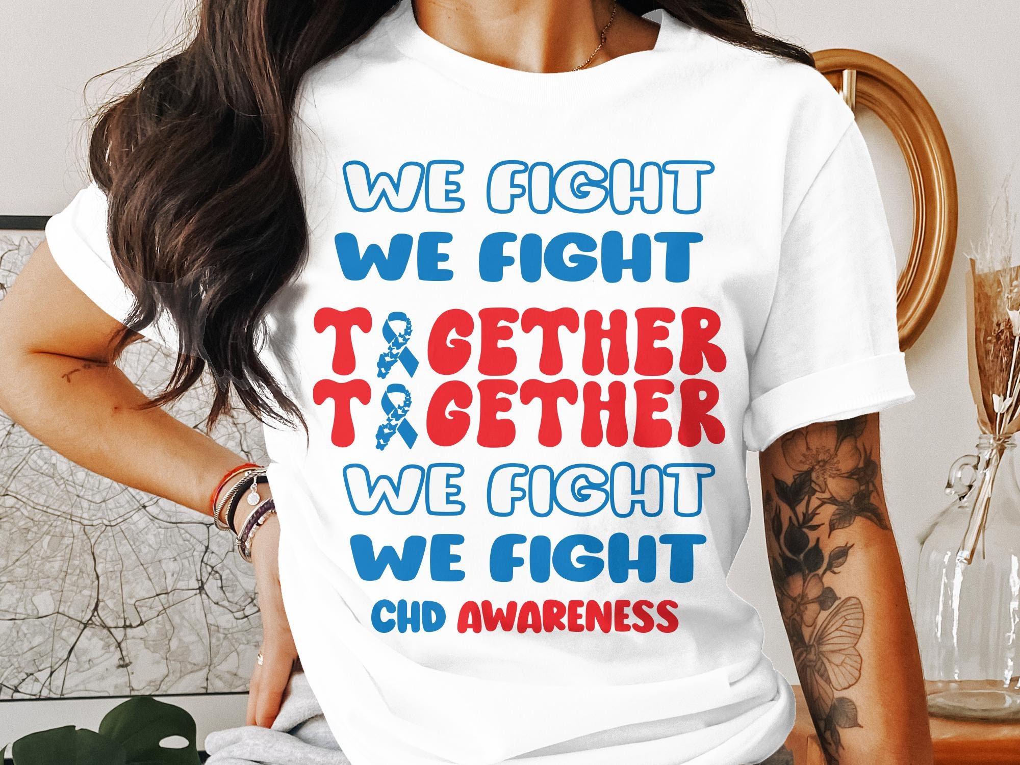 We Fight Together Chd Awareness Png Svg - Etsy