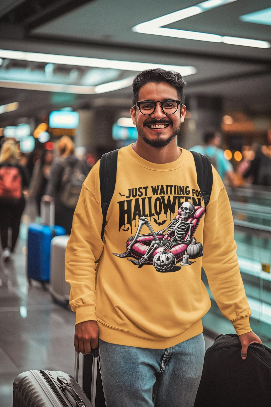 Chillin Skeleton Clipart Instant Download Sublimation Design for ...