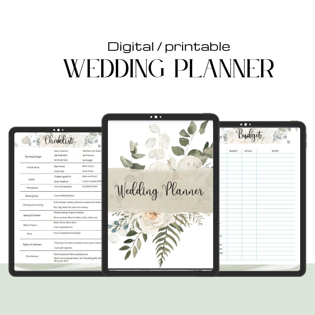 Wedding Planner Printable | Printable Wedding Planner Pages | Wedding ...