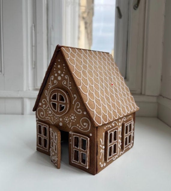 The Classic One A4 Gingerbread House Template for A4 Paper - Etsy Australia