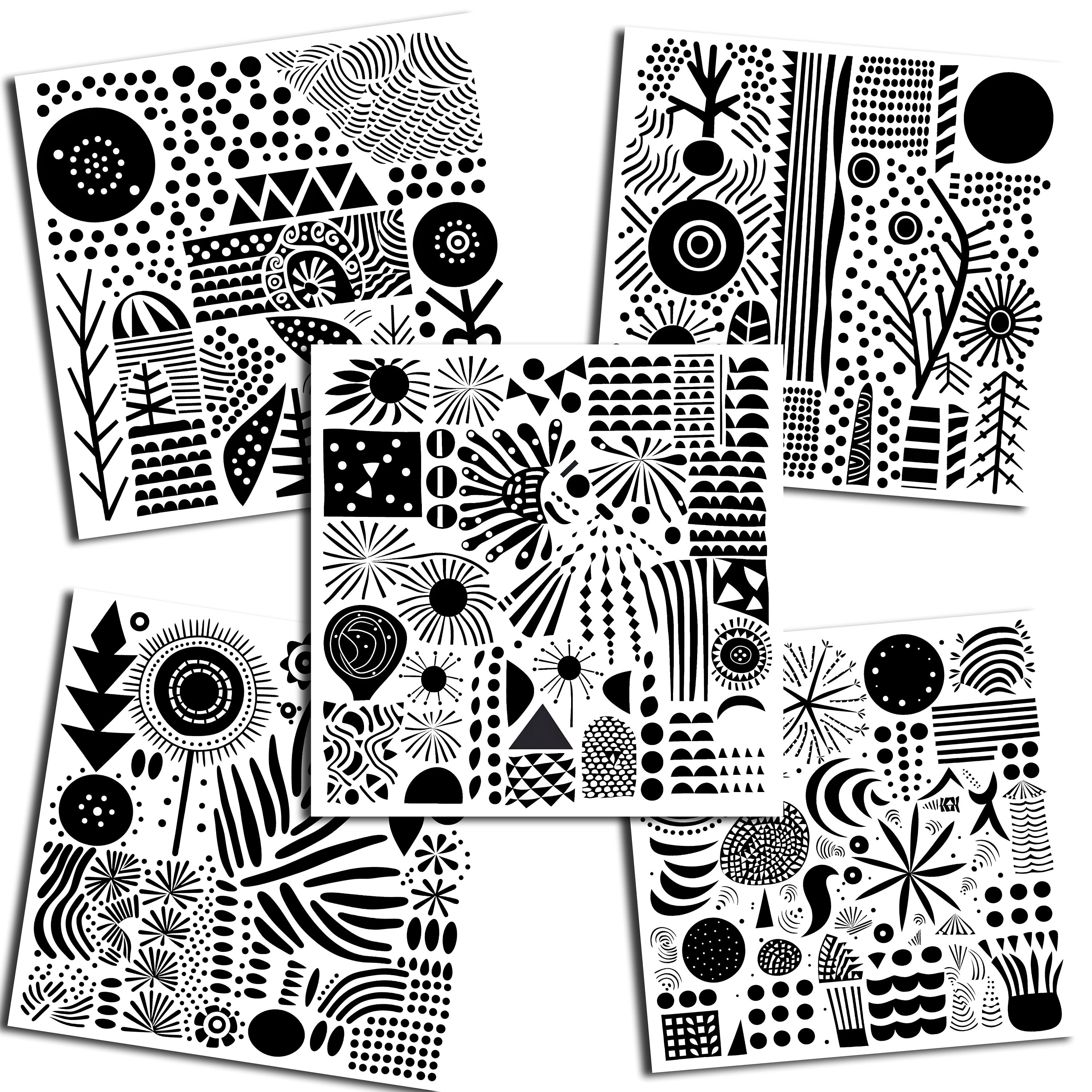 Digital Doodles Paper Pack - Etsy