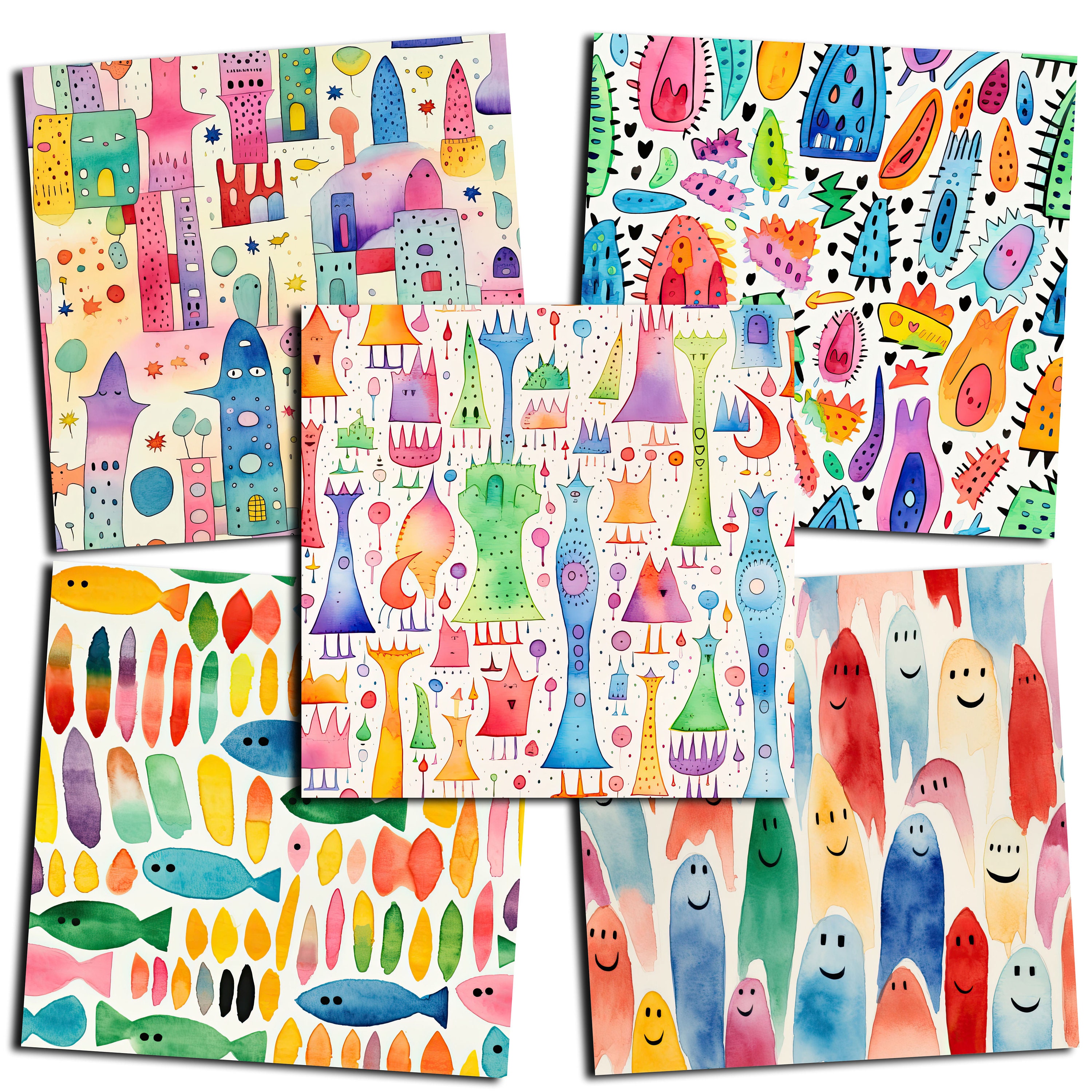 Chroma Magic Digital Paper Pack - Etsy