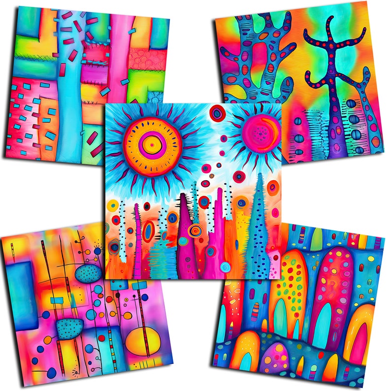 Wacky Wonders Digital Paper Pack - Etsy