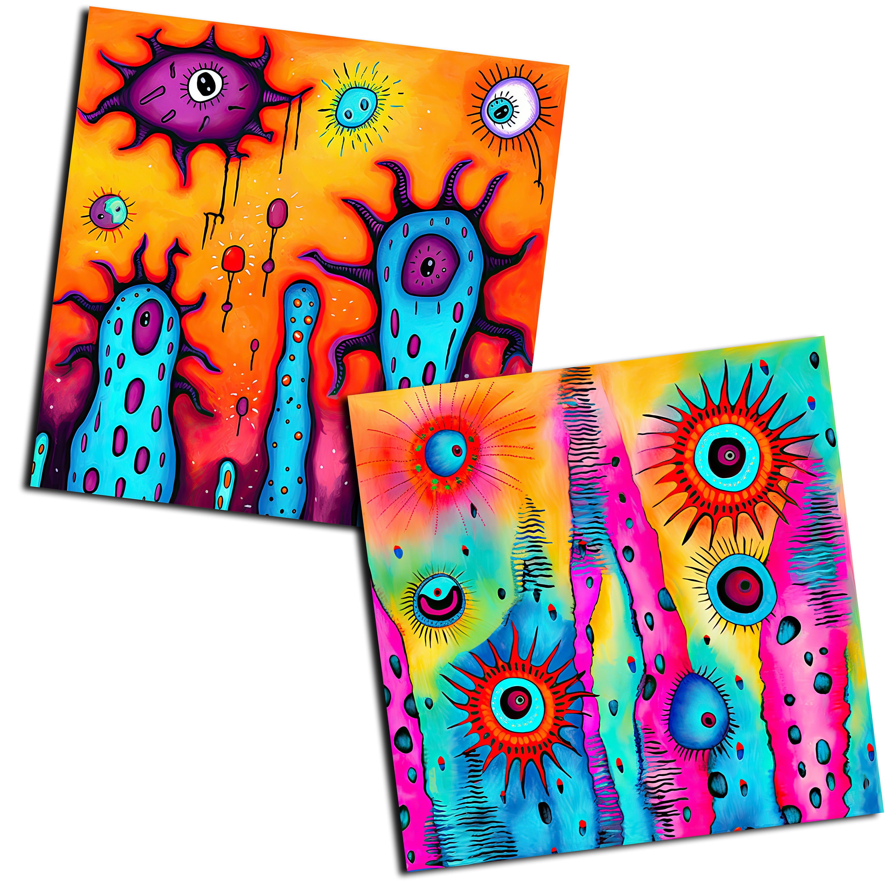 Wacky Wonders Digital Paper Pack - Etsy