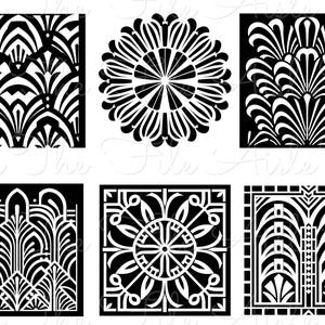 Gatsby Glam Art Deco Digital Paper Pack - Etsy