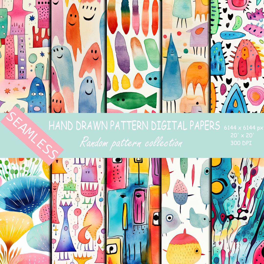 Chroma Magic Digital Paper Pack - Etsy