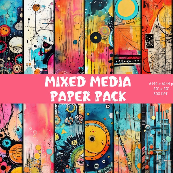 Mixed Media Canvas - Etsy