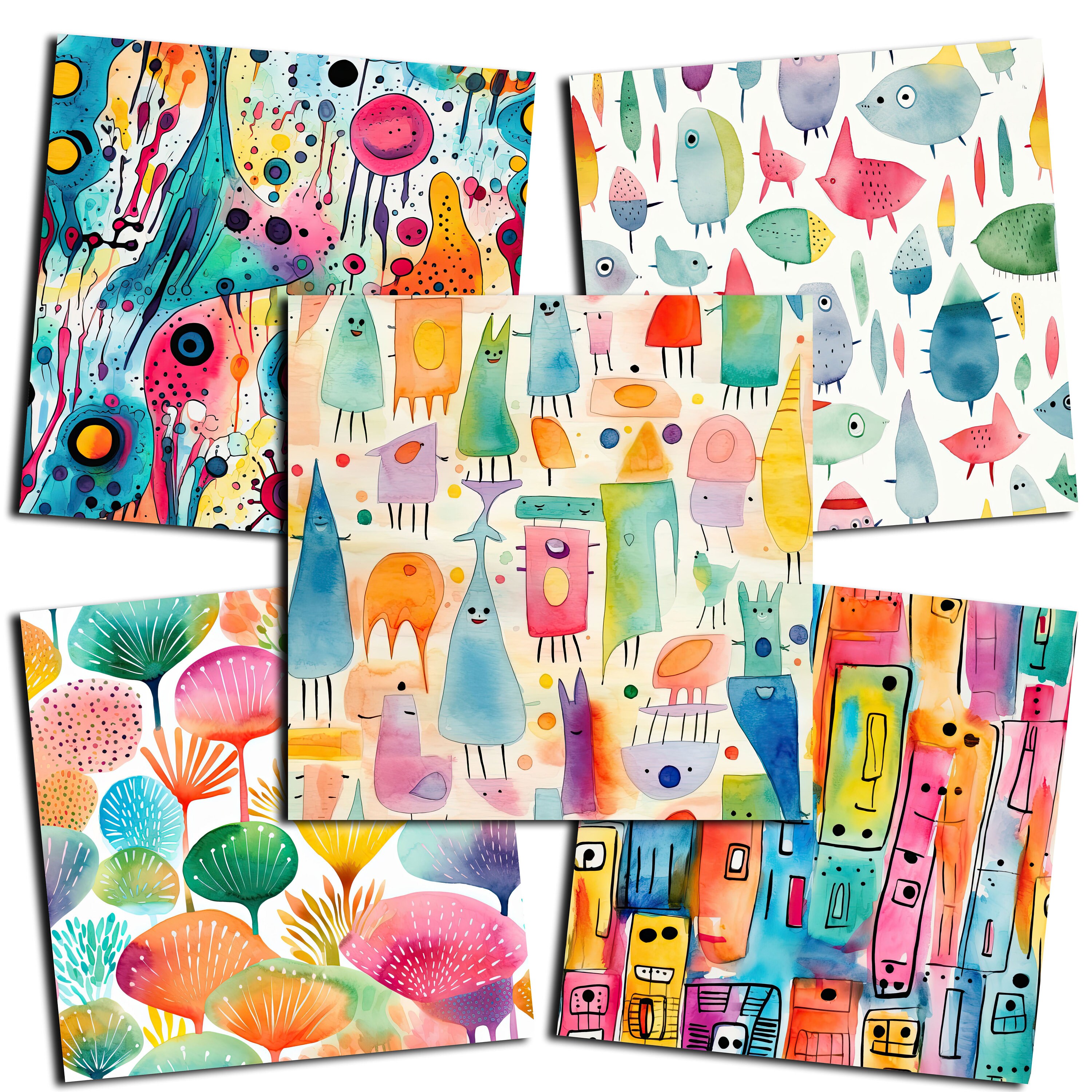 Chroma Magic Digital Paper Pack - Etsy