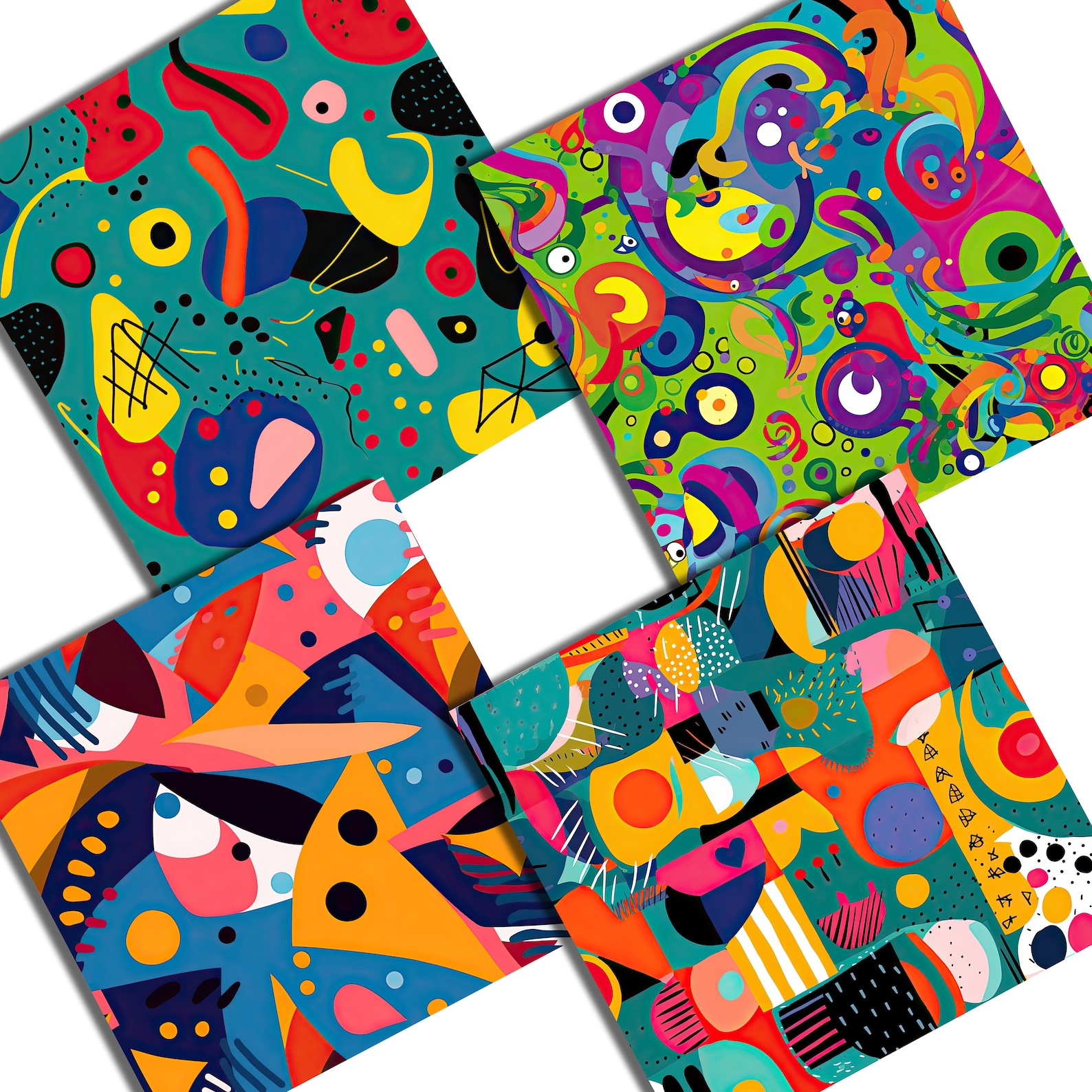 Jumble Joy Collection: Digital Printable Paper Pack With 10 Patterns" - Etsy