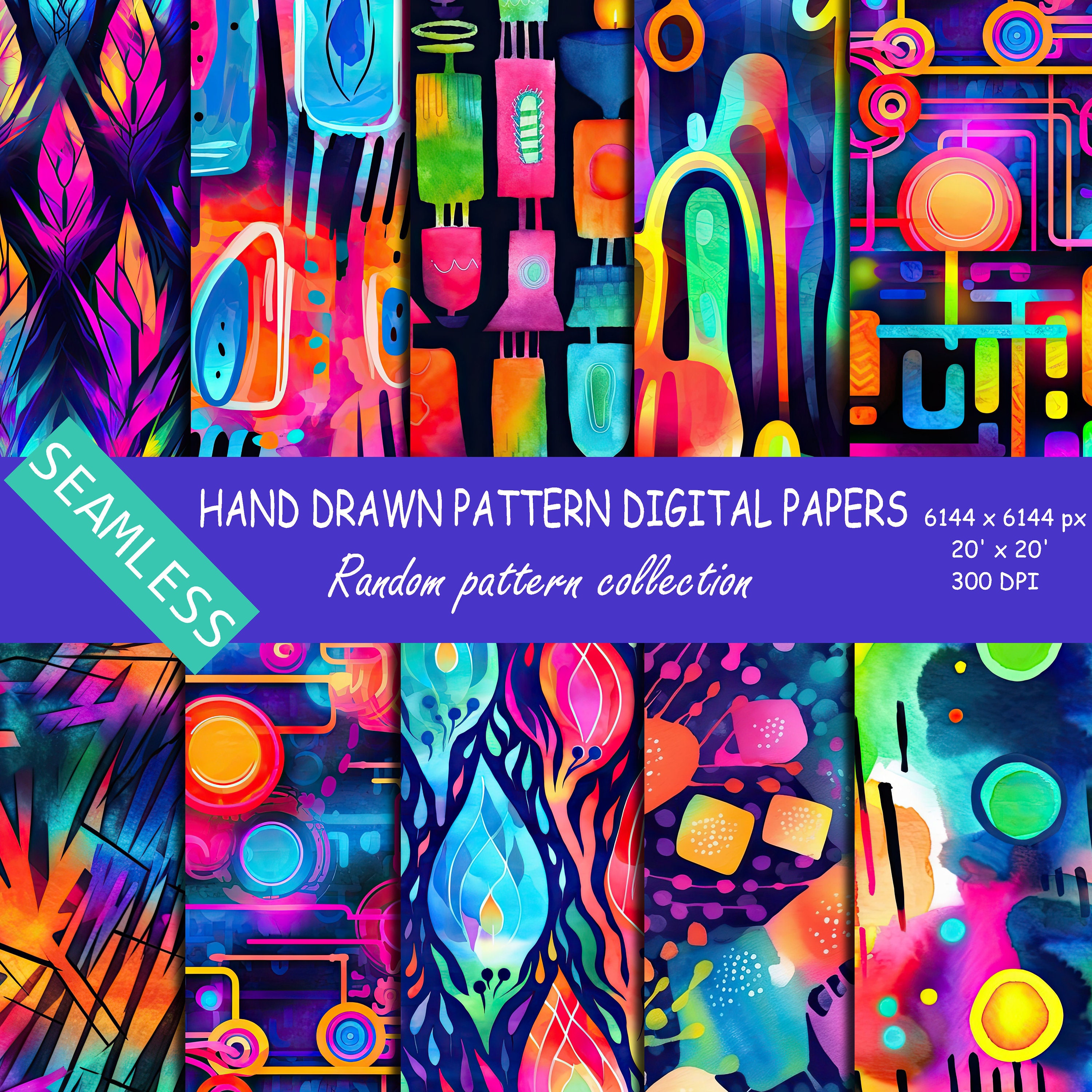 Printable Playtime Digital Paper Pack - Etsy