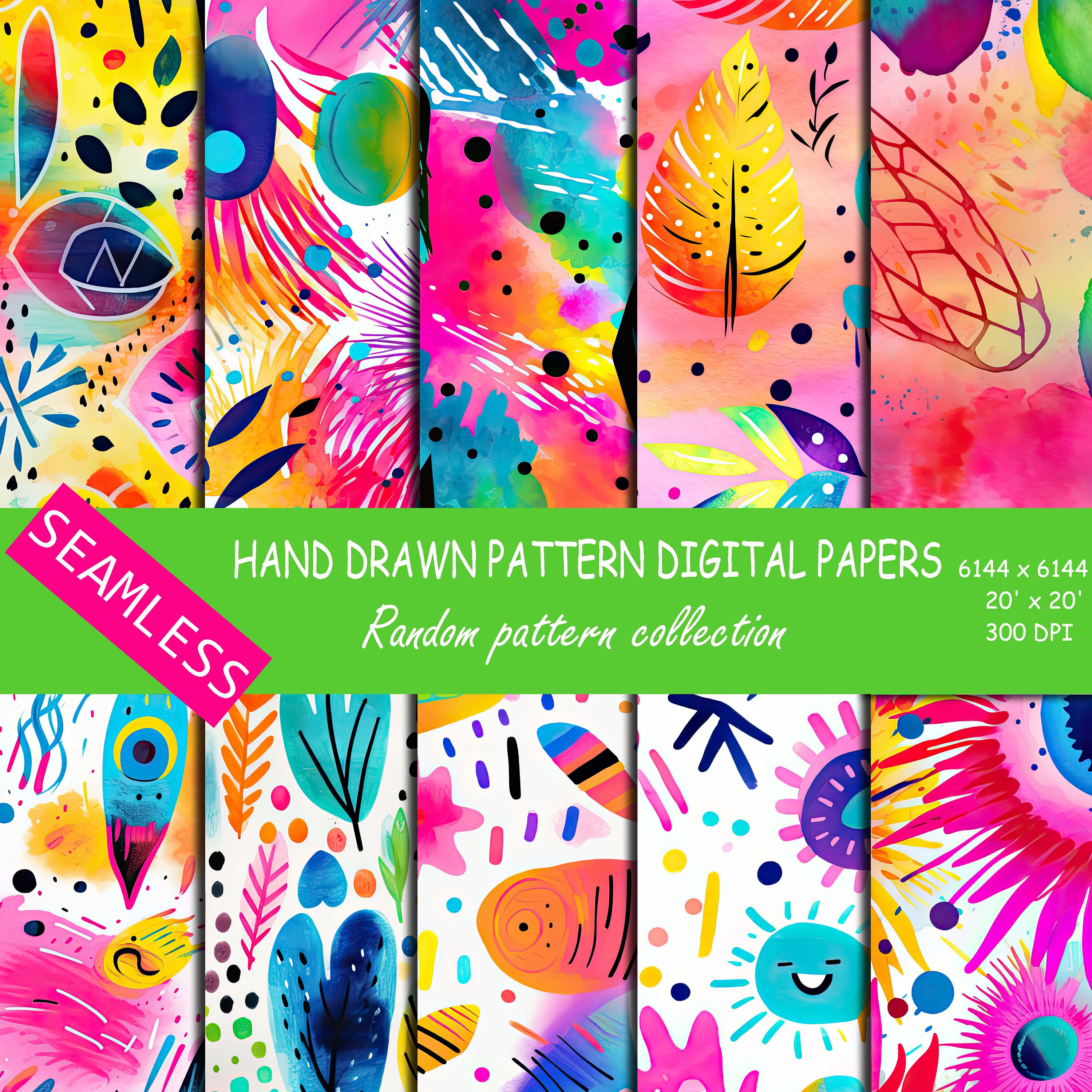 Colour Symphony Digital Paper Pack - Etsy
