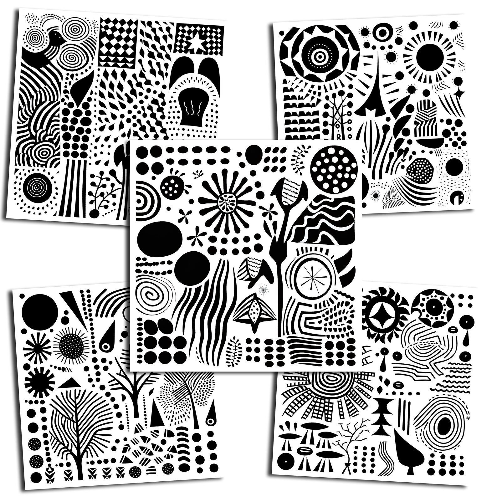 Digital Doodles Paper Pack - Etsy