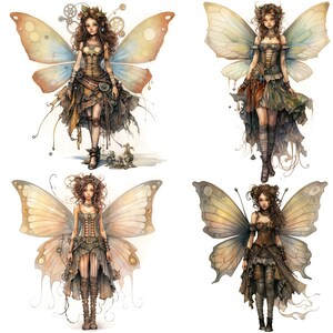 Enchanting Fantasy Fairy Characters Digital Paper Pack - Etsy