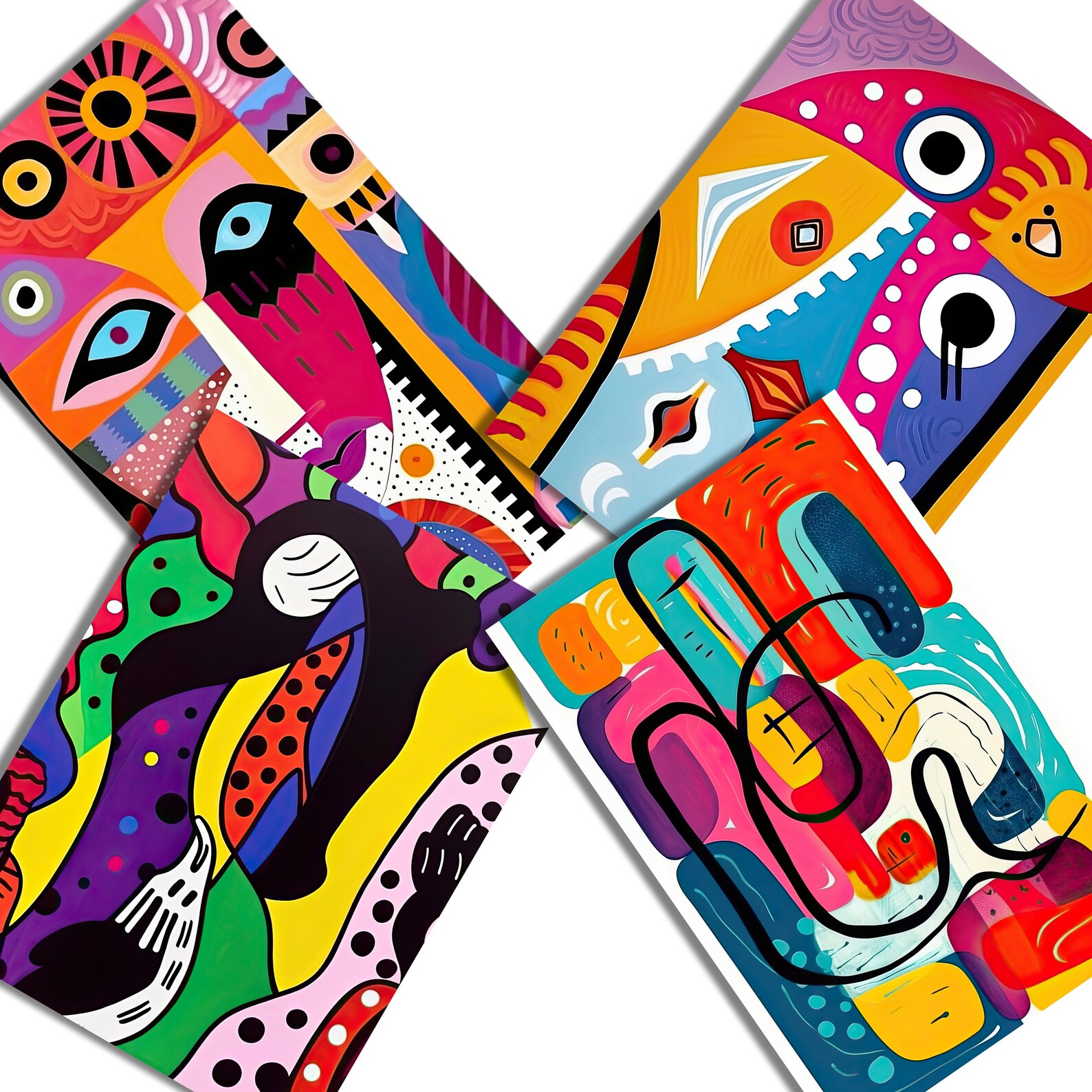 Random Frenzy: Digital Printable Paper Pack With 10 Patterns - Etsy